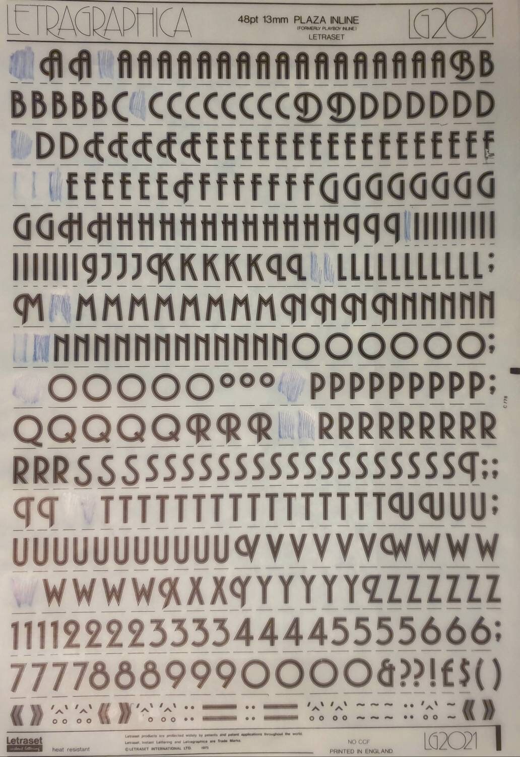 Craft Supplies & Tools Paper, Party & Kids Letragraphica Letraset dry ...