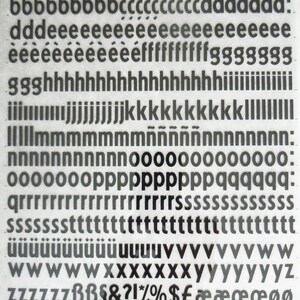 KABEL BOLD CONDENSED - Chartpak Dry Letter Transfers (choose Font Size ...