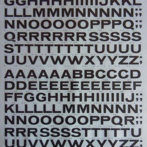 VENUS BOLD EXTENDED (16pt/66pt/96pt) Letraset Vintage Instant Rub on ...