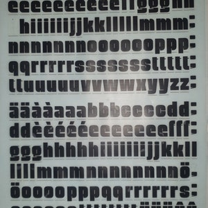 NEIL BOLD - Letraset / Mecanorma Instant Rub on Letter Transfers ...