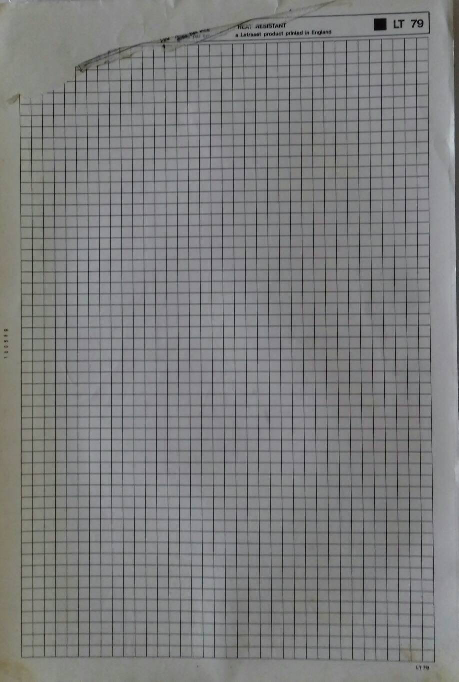 SQUARE GRID Letraset Letratone / Normatone Adhesive SCREENTONE | Etsy UK