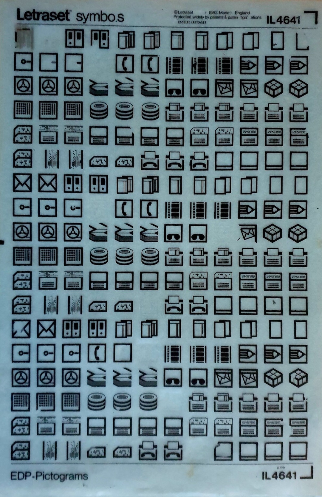 ELECTRONIC DATA PROCESSING Symbols Letraset Instant Rub on - Etsy