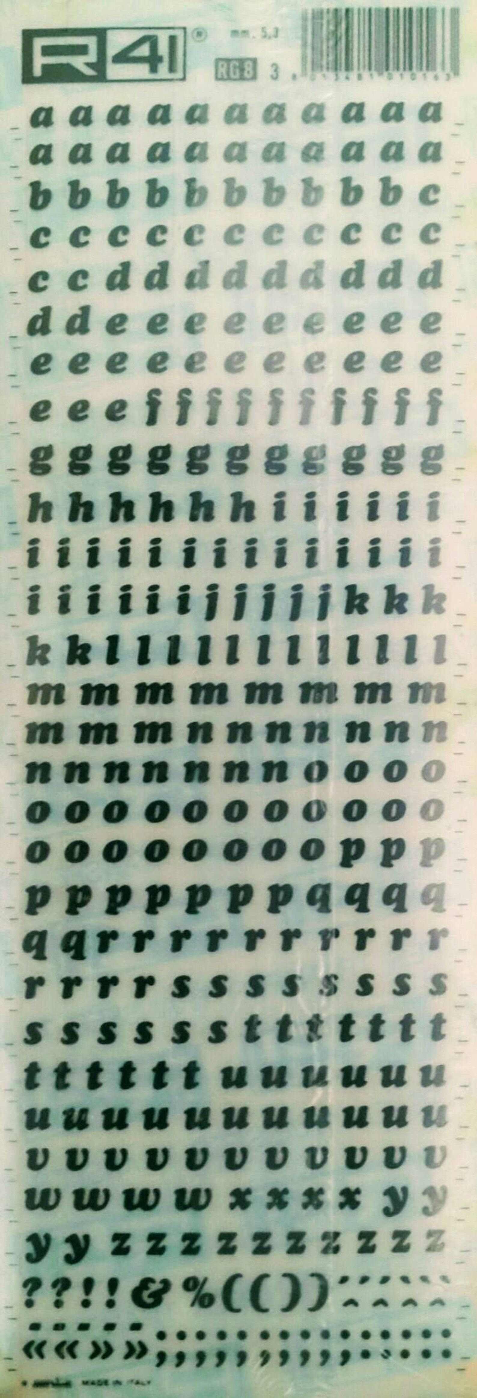 COOPER BLACK Letter Transfers 9.5mm/5.3mm R41 Dry Rub on - Etsy