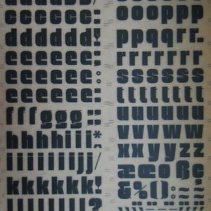 NEIL BOLD - Letraset / Mecanorma Instant Rub on Letter Transfers ...