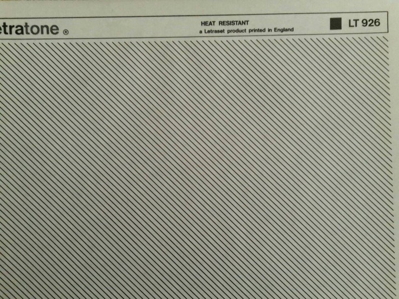 DIAGONAL LINES / STRIPES Letraset Letratone / Normatone - Etsy UK