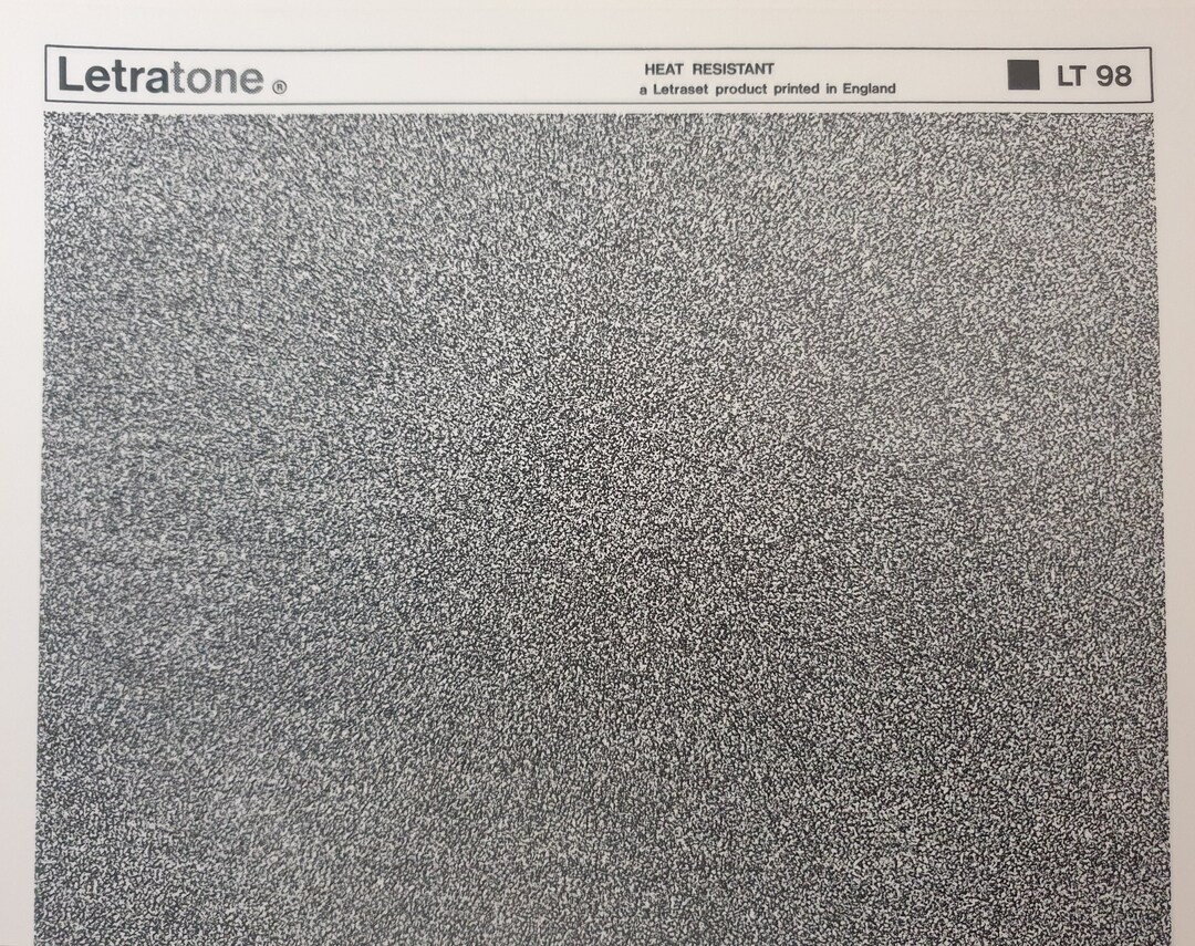 WHITE NOISE - Manga Screentone Letraset Letratone Adhesive Transfer ...