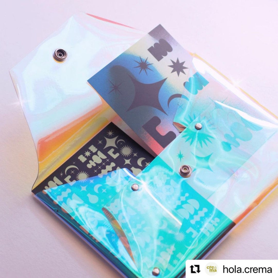 Button Custom Print PVC Patent Leather Envelope With Your Logo or Image ...