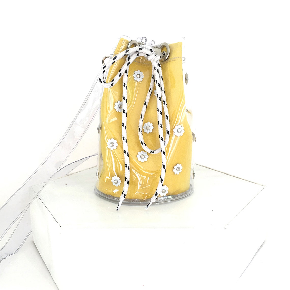 PVC Bucket Bag With Daisy Studs Removable | Etsy