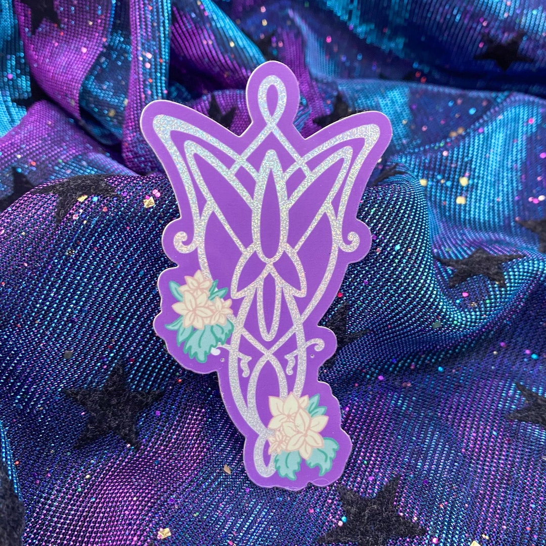 Evenstar Sticker | Glitter Vinyl Decal | Elegant Fantasy Sticker | Lord ...