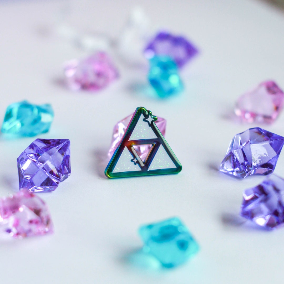 Triangle of Truth Enamel Pin Rainbow Metal or Rose Gold - Etsy