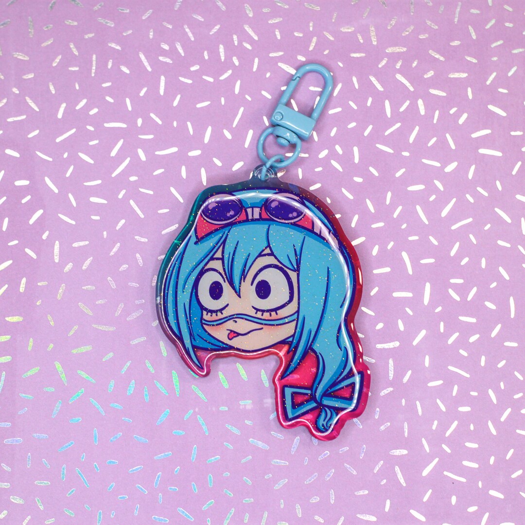 Froggy Babe Acrylic Keychain - Etsy