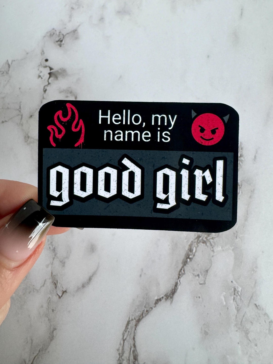 Good Girl Sticker | Cute Holographic Smut Sticker, Kindle Sticker ...