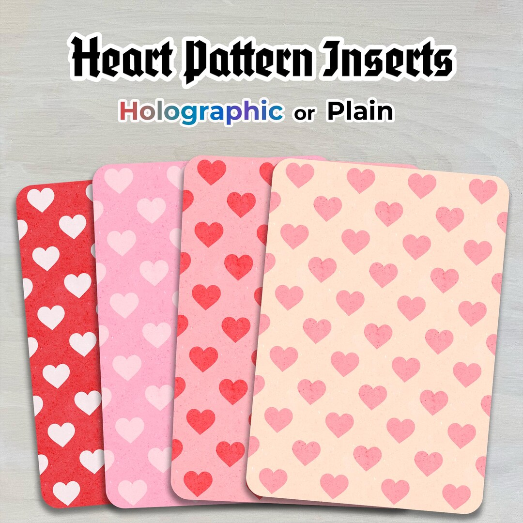 Textured Heart Pattern Kindle Insert for Clear Case | Romance Kindle ...