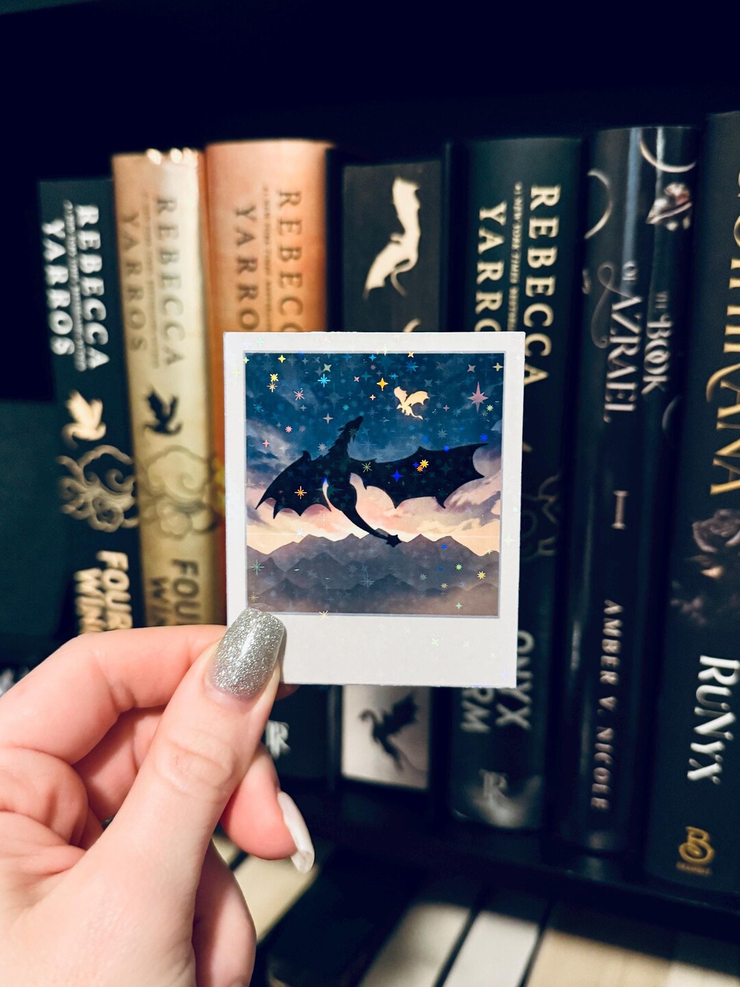 Dragon Fantasy Polaroid Sticker | Kindle, Laptop Decal - Etsy