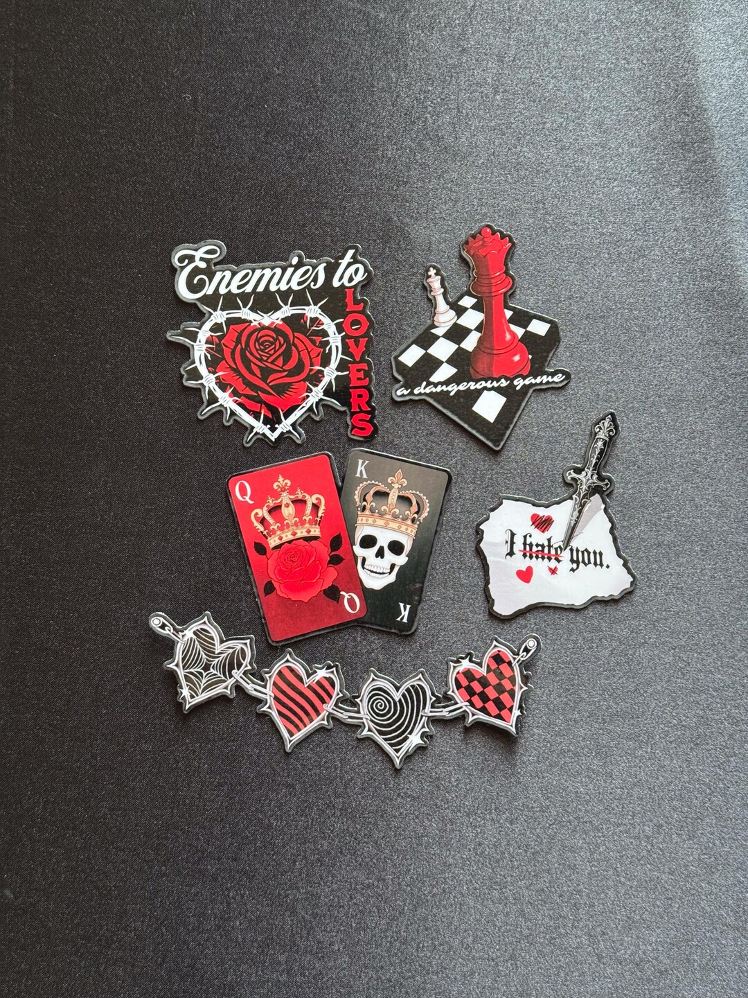 Enemies to Lovers Dark Romance Stickers | Bookish Kindle Accessories - Etsy