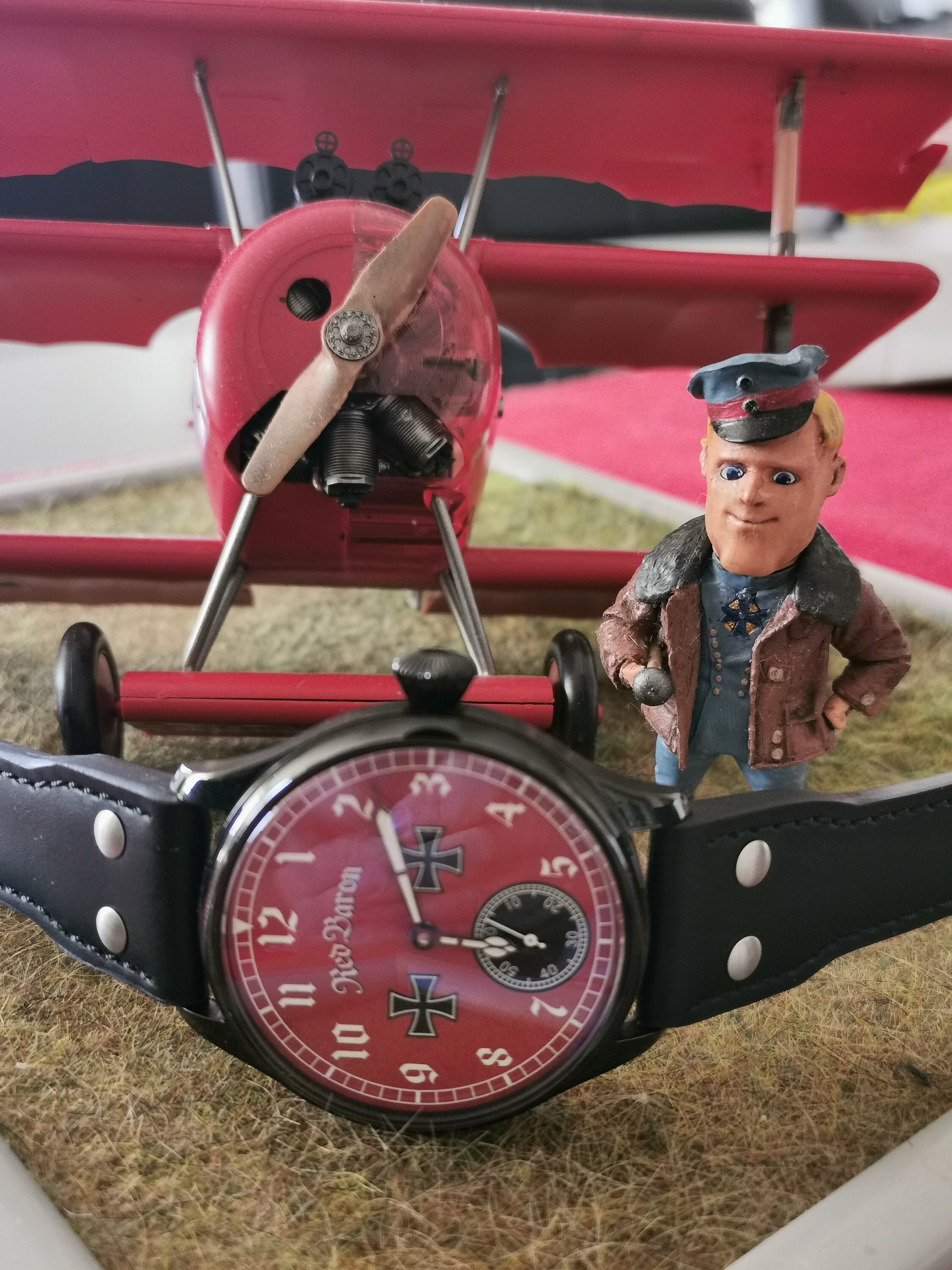 Unitas 6498-2 the Red Baron Pilot Watch Limited Edition - Etsy