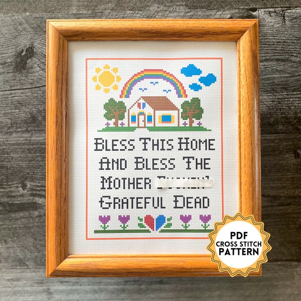 Grateful Dead Cross Stitch - Etsy
