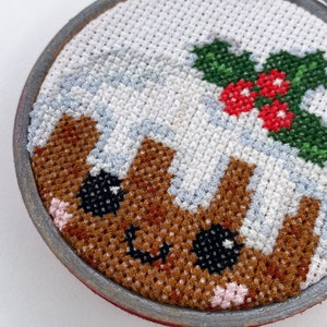 Christmas Pudding Cross Stitch Kit - Craft Kit - Etsy