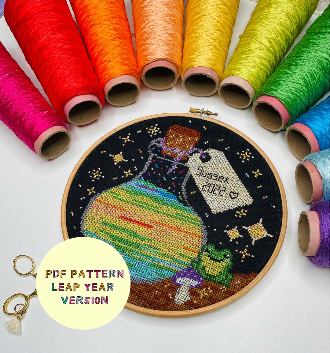 Temperature Cross Stitch Pattern - Rainbow Temperature Potion - Maximum ...