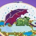 Frog Craft Kit, Frog Cross Stitch, Umbrella Craft, Frog Gifts for Women ...