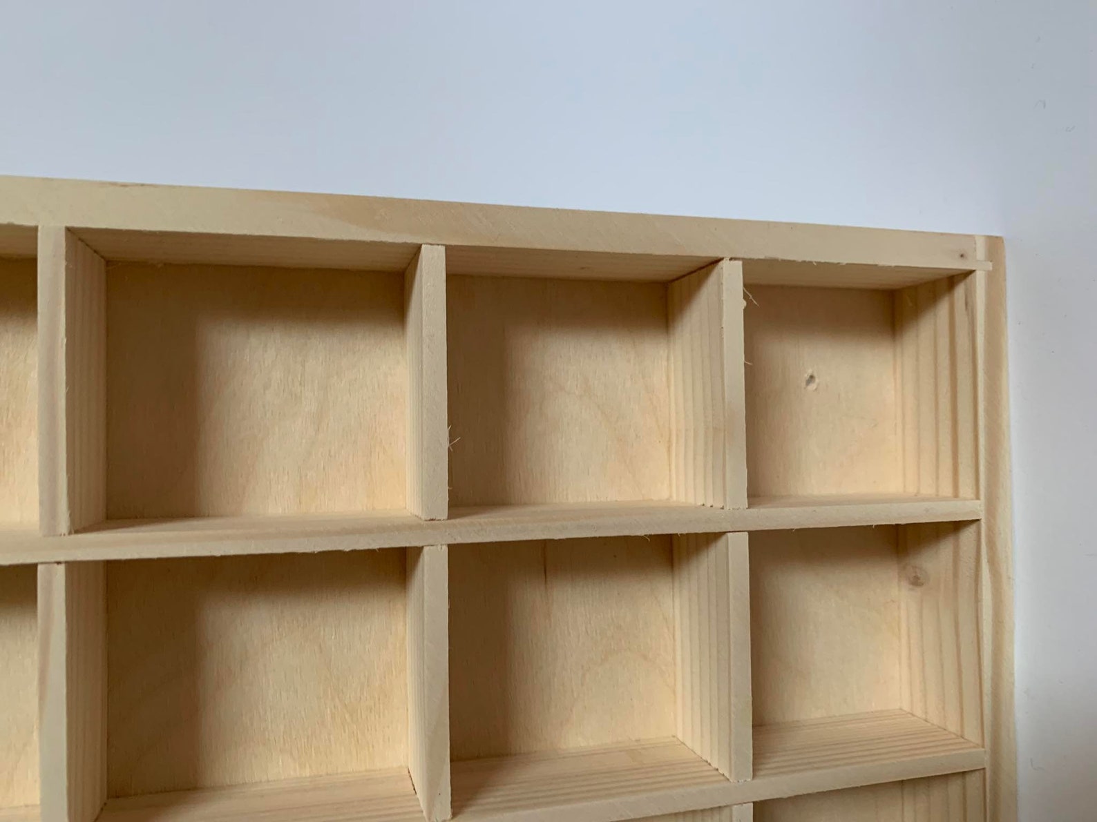 Wooden Display, 28 Compartments Spice Rack, Knick Knack Collection ...