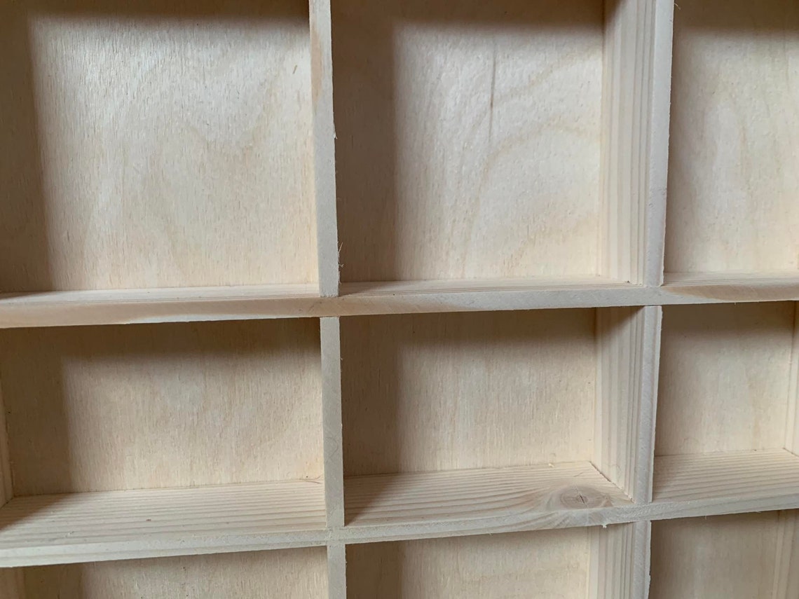 White Wooden Display 28 Compartments Spice Rack Knick Knack - Etsy