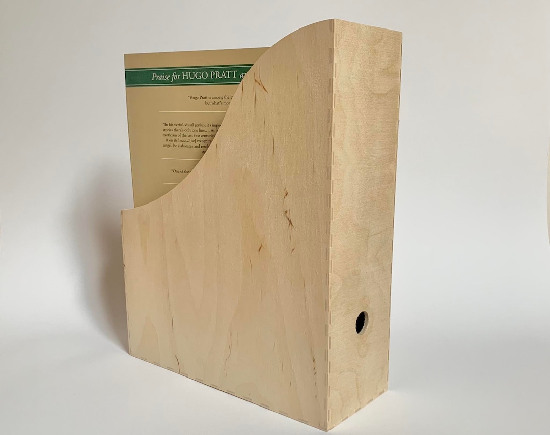 Set of 3 File Organizers Office Box, Wooden File Plain Storage, A4 Magazine Storage Archive Box ...