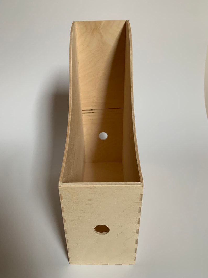 Set of 3 File Organizers Office Box, Wooden File Plain Storage, A4 ...