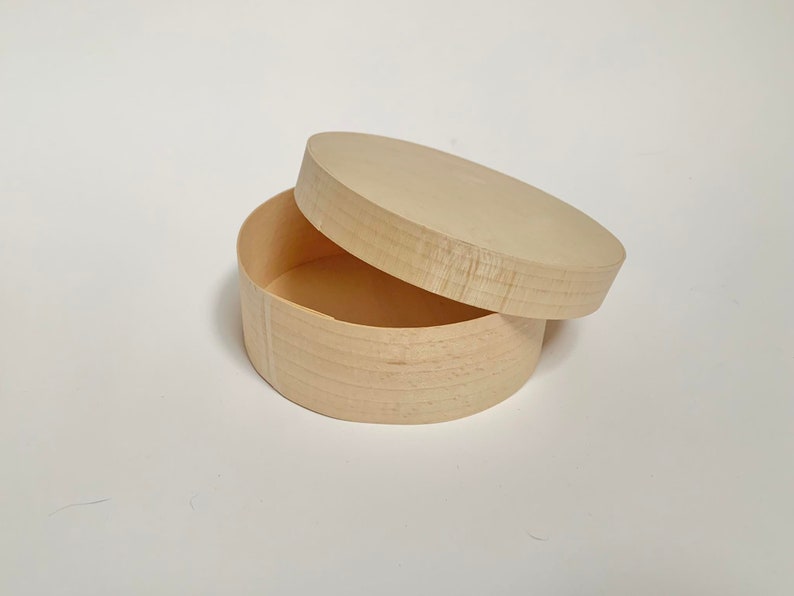 Round Wooden Box Shaker Style Bentwood Box Cheese Box - Etsy