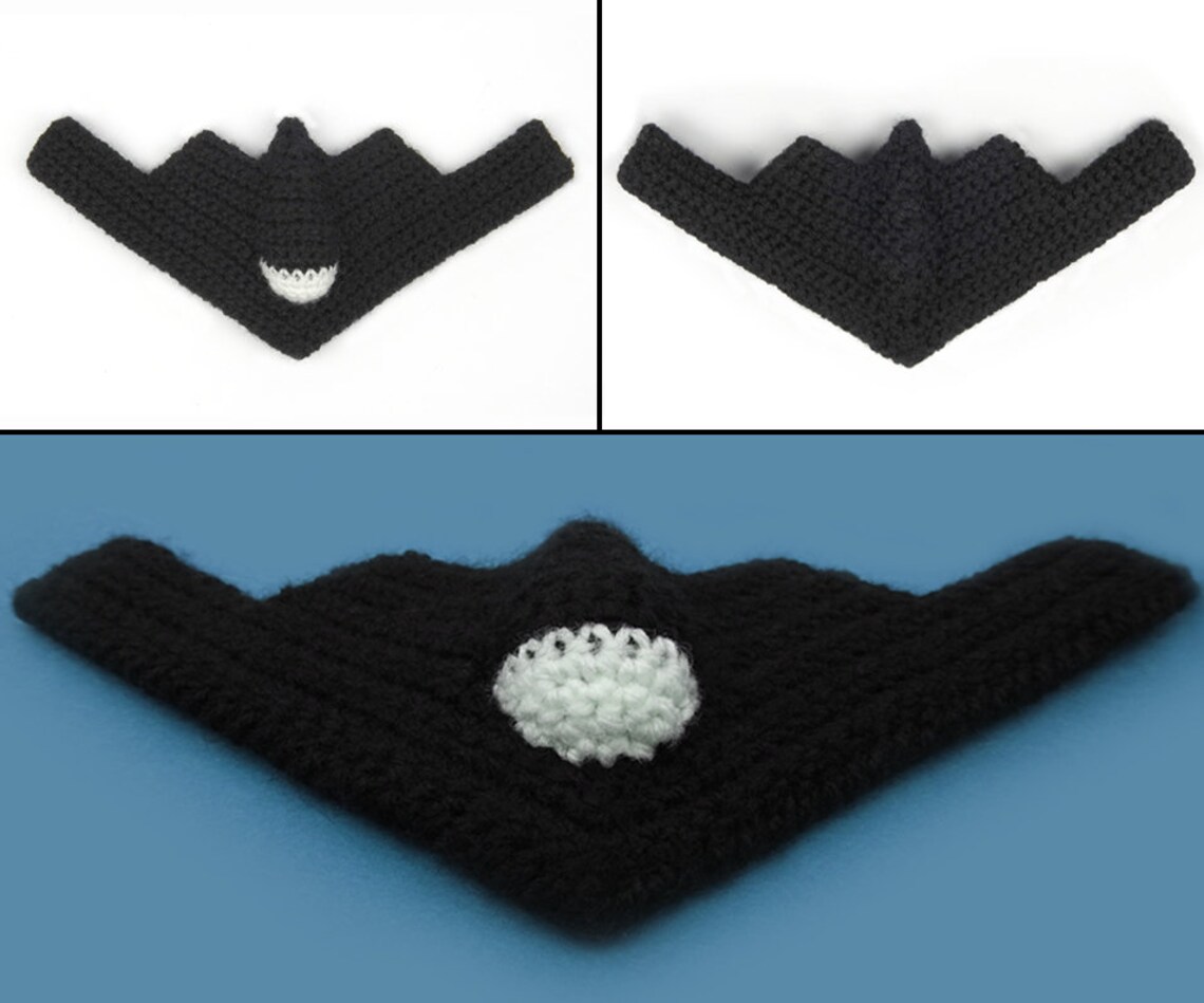 Stealth Bomber Plane Crochet Pattern - Etsy