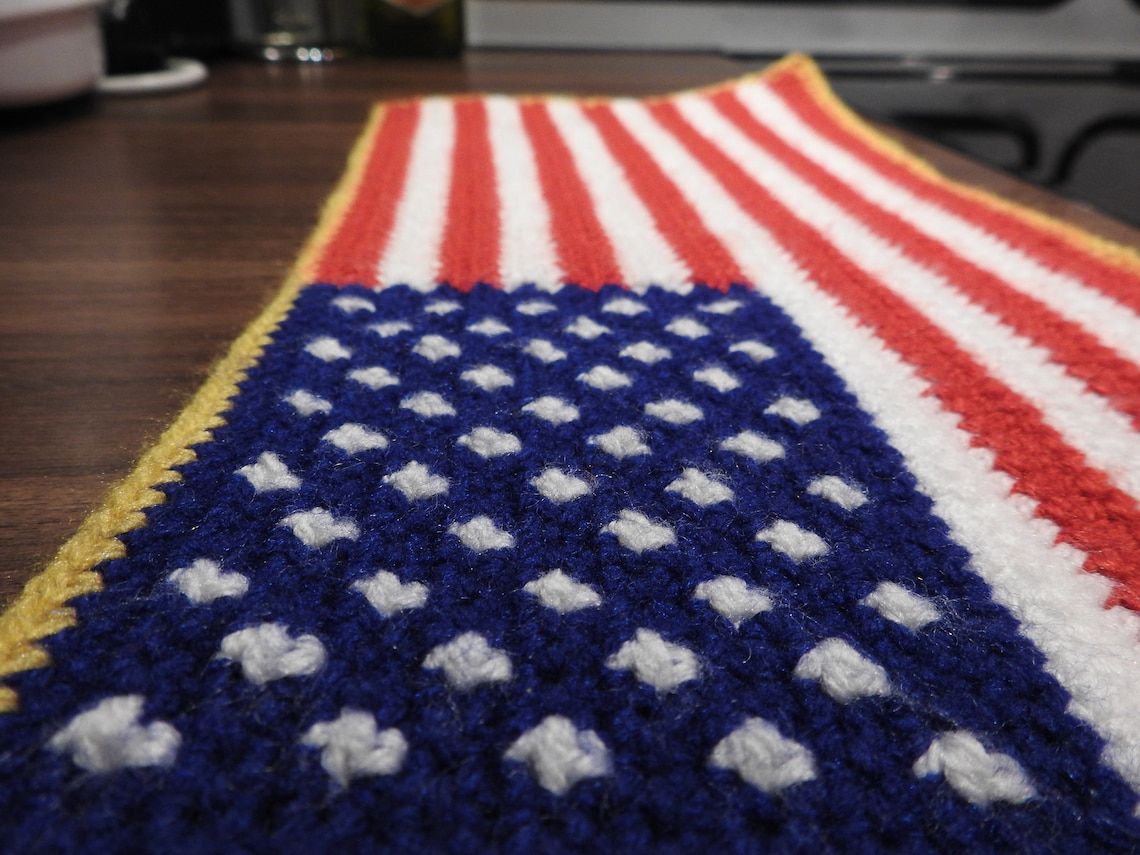 Flag of the United States of America (the Star Spangled Banner) Crochet ...