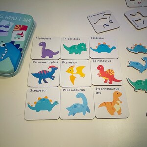 Guess Who I Am Dinosaurs - Etsy