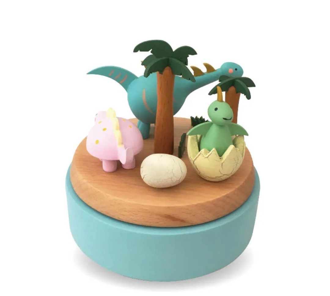 Wooden Music Box Dinosaurs - Etsy