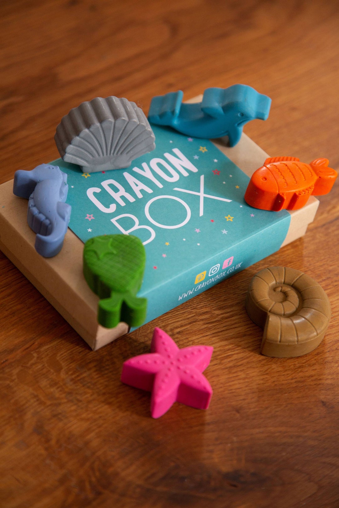 Crayon Box Crayons Under the Sea Wax Crayons - Etsy