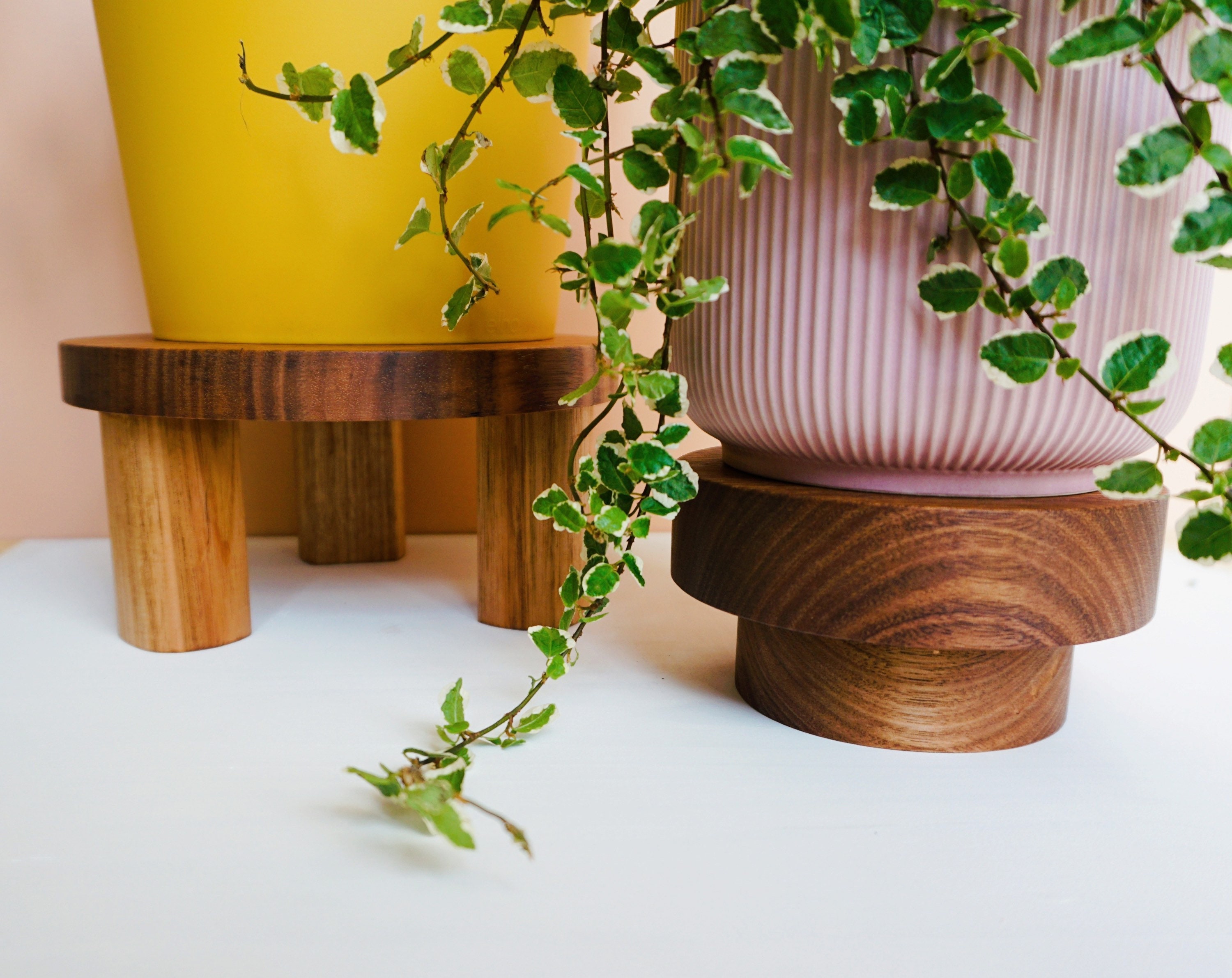 Small Timber Pot Plant Stand - Etsy