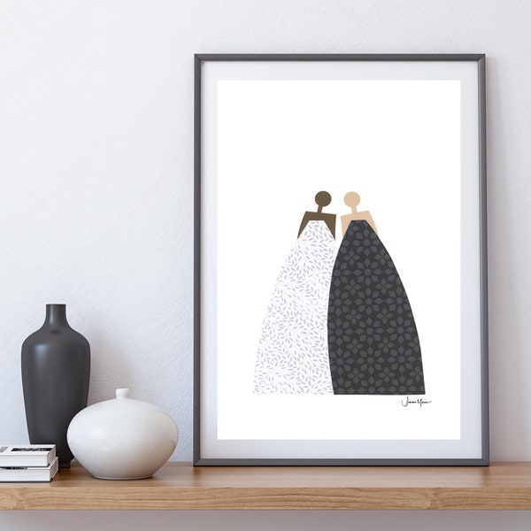 Biracial Art - Etsy