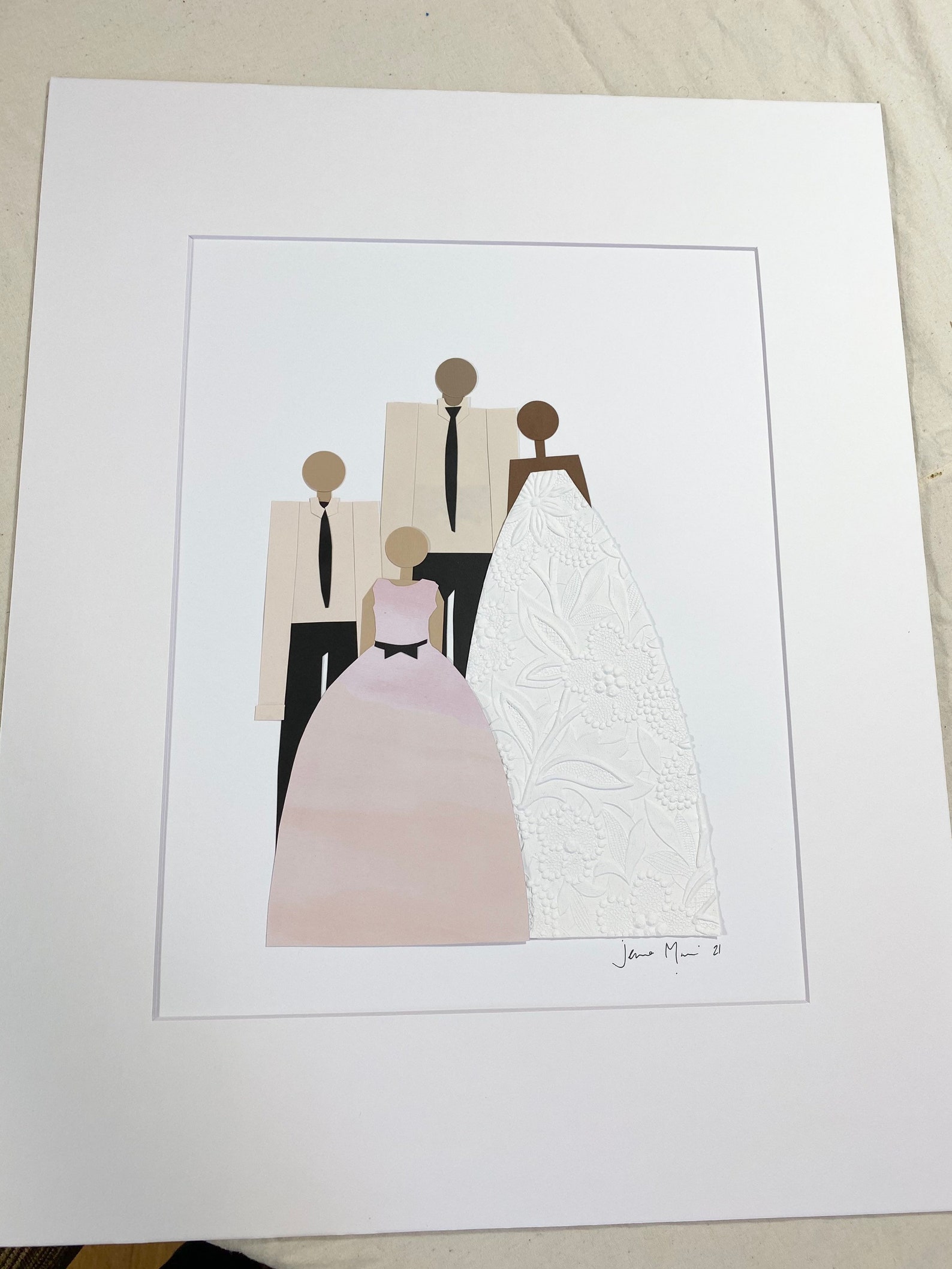 CUSTOM ORIGINAL Family Portrait, Custom Family Portrait, 10 Year ...