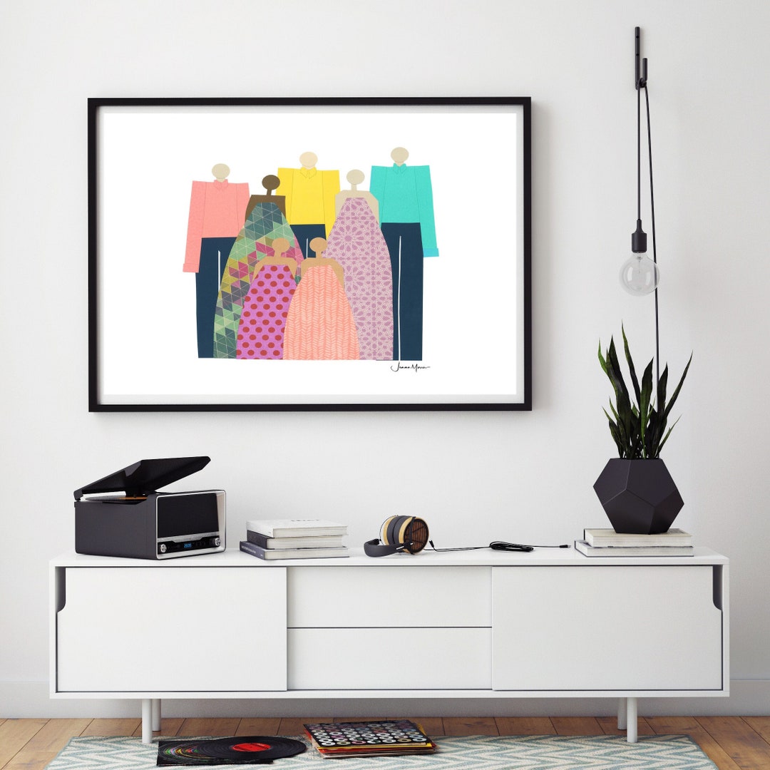 Large Printable Art, People of Color, Gift for Mom, Gift for Dad ...
