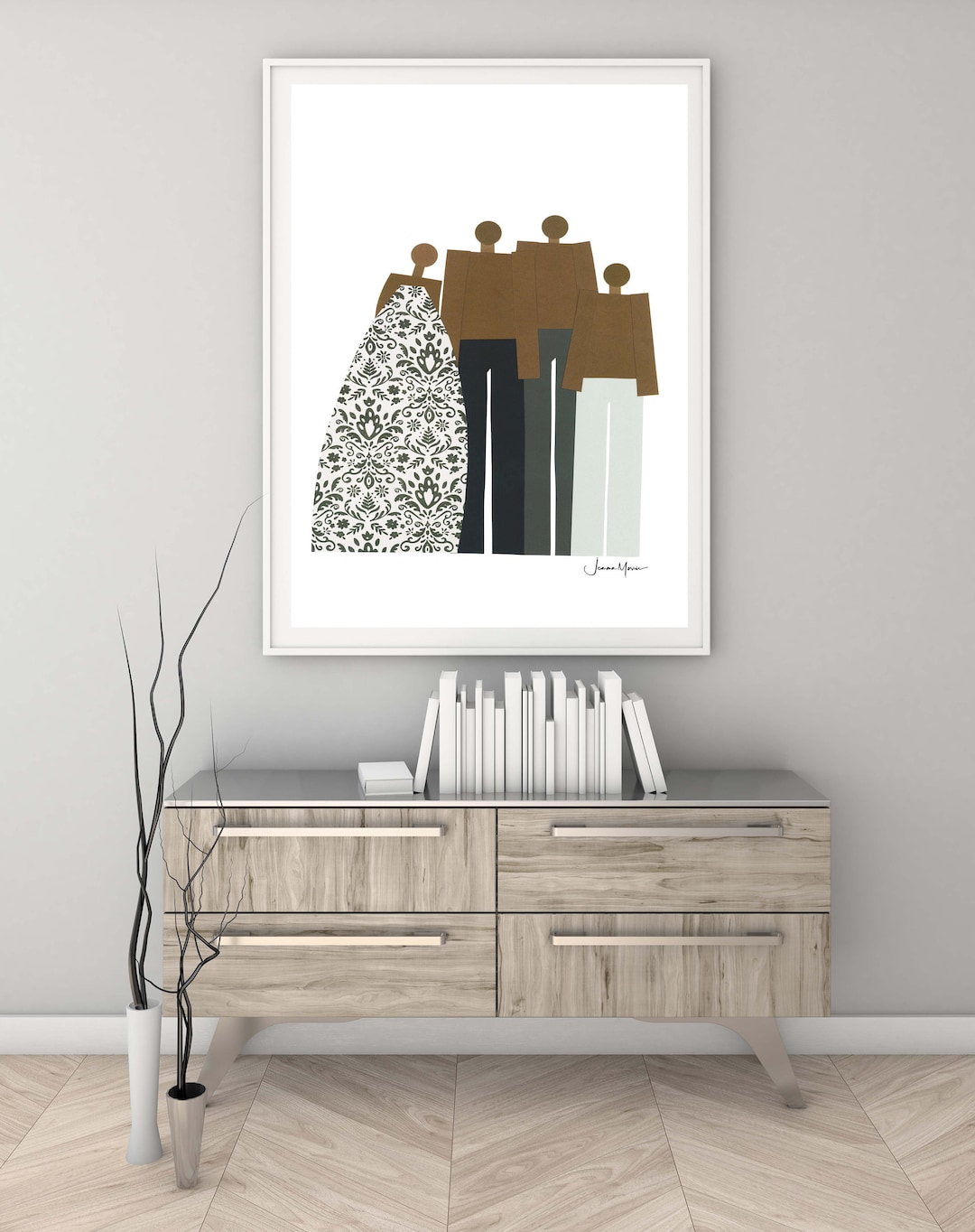 Family Portrait, African American Family Art, Art Print Yourself ...