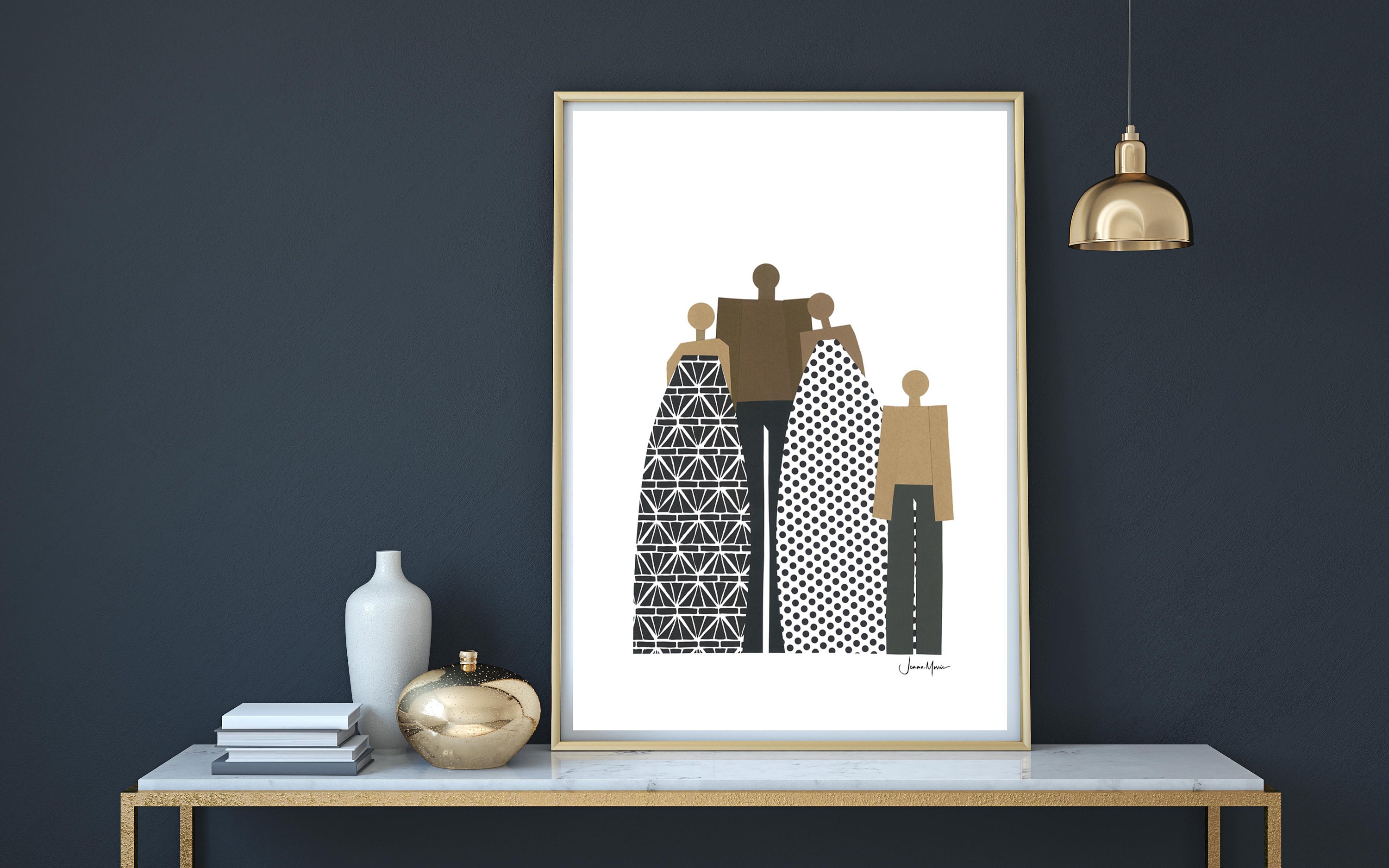 African American Family Printable Mother's Day Gift - Etsy