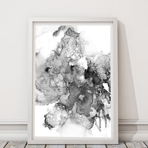 Printable Art, Abstract Printable, Black and White Printable Art ...