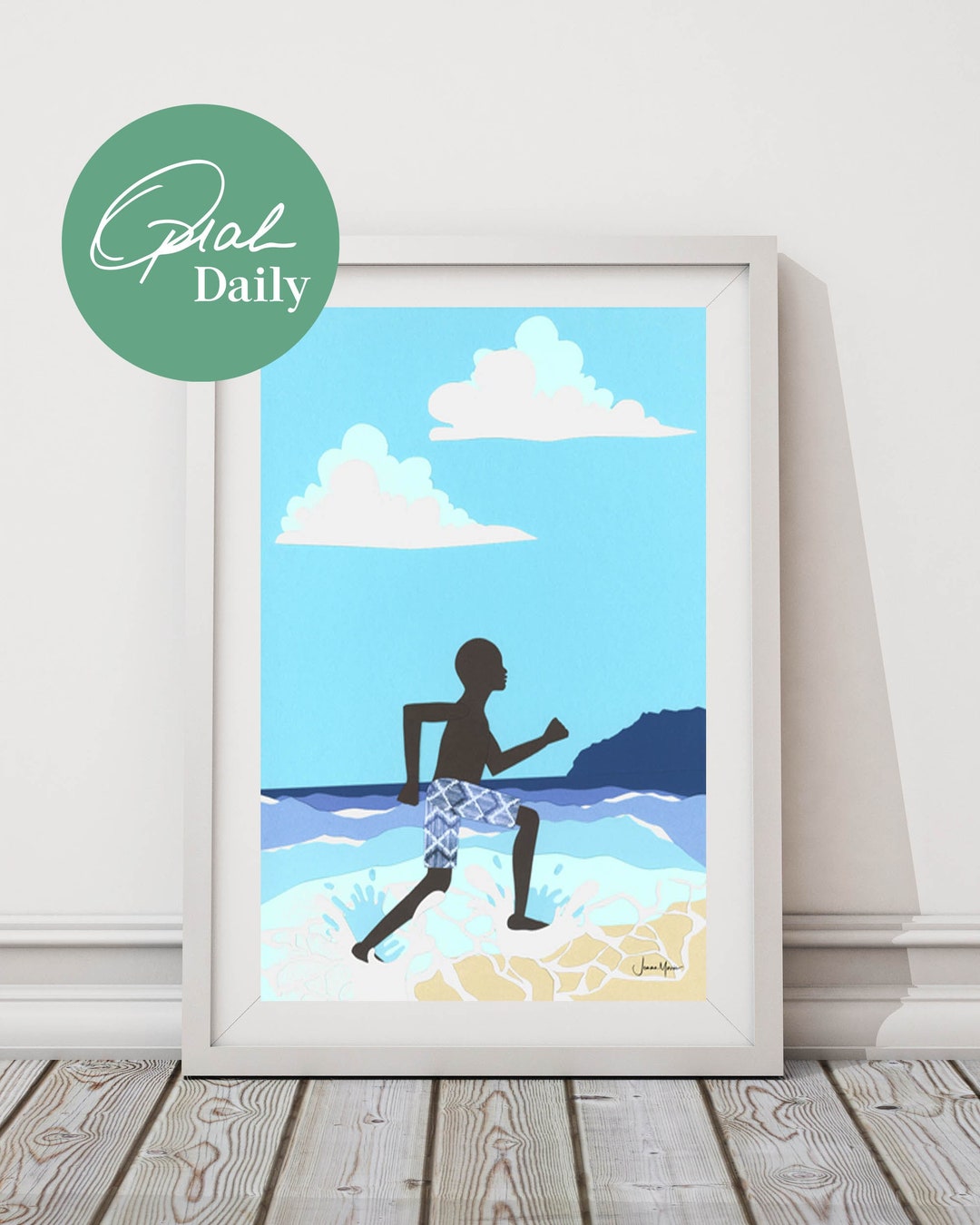 Black Boy Joy, Beach, Black Boy Nursery, Black Boy Art, Printable ...