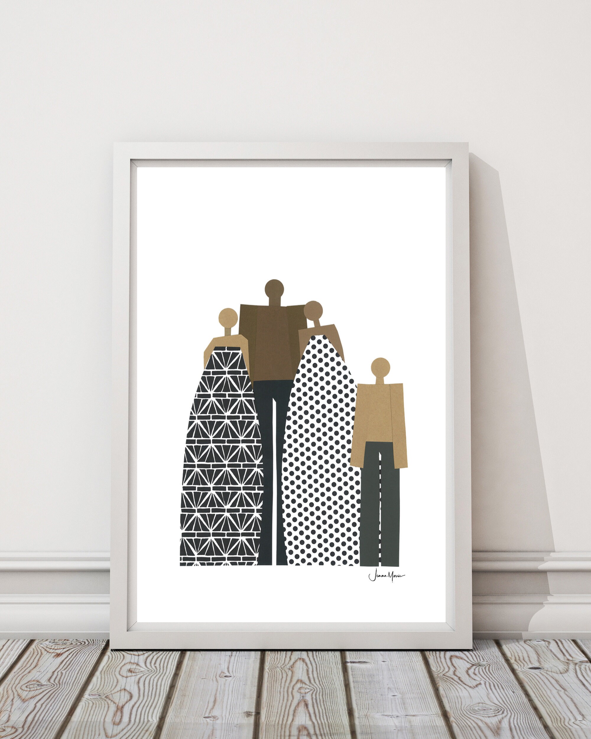 African American Family Printable Mother's Day Gift - Etsy