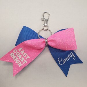 Cheer Bow Keychain - Etsy
