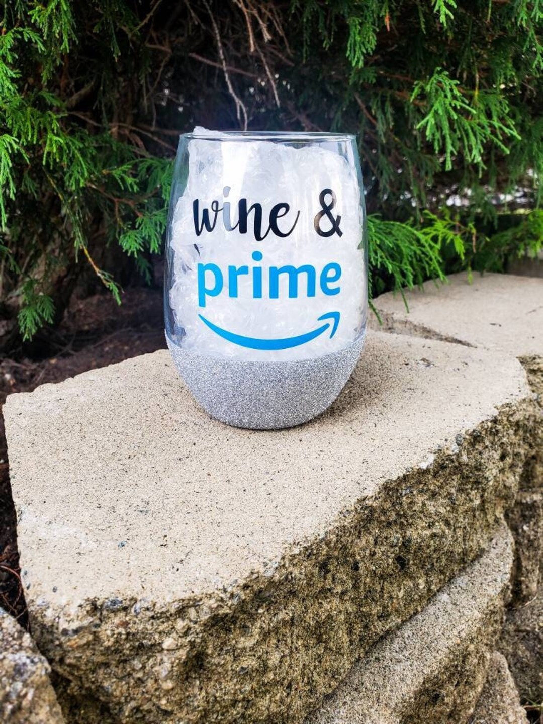 Wine & Prime Wine Glass - Etsy