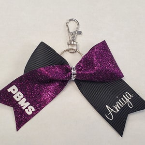 Cheer Bow Keychain - Etsy