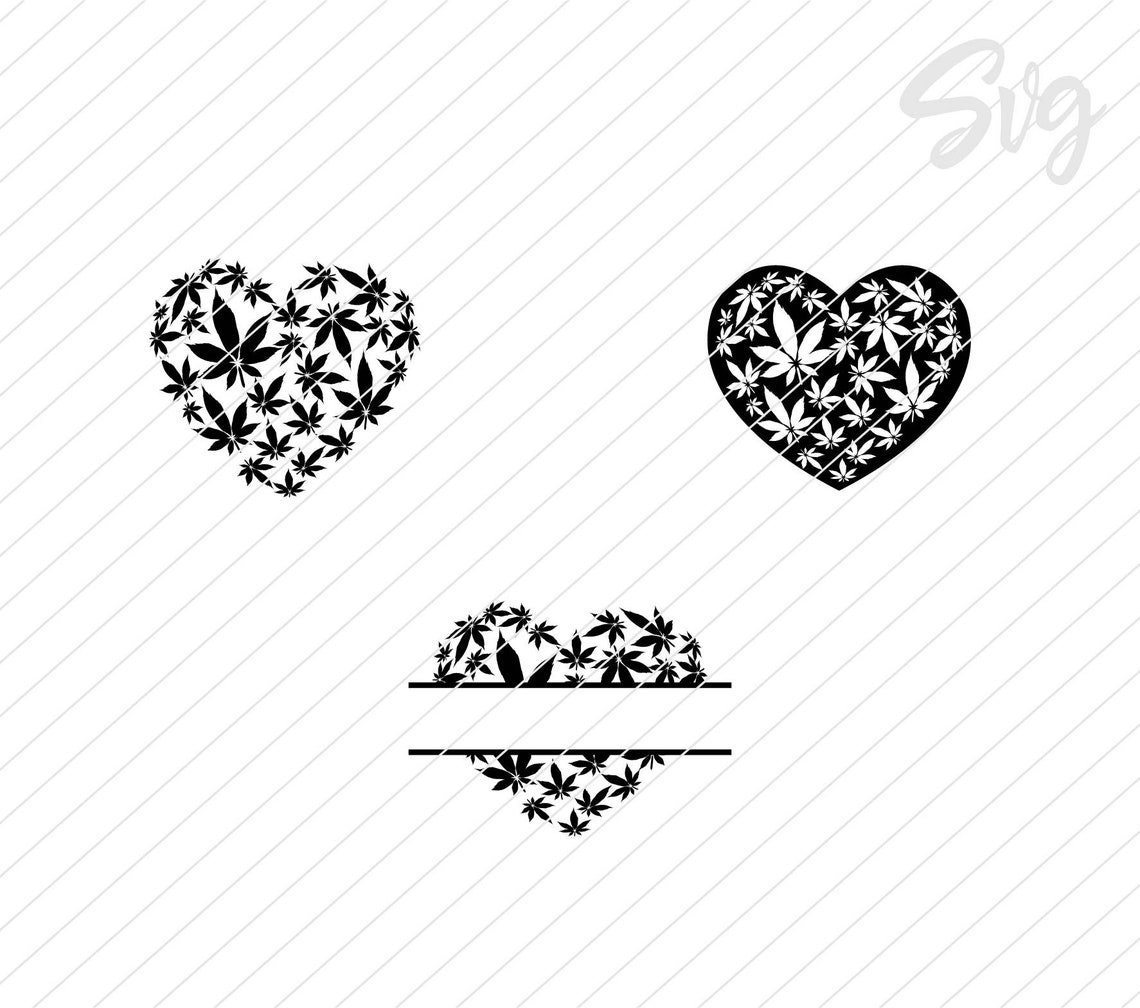 Cannabis Heart Svg and Png File | Marijuana Heart Svg and Png ...