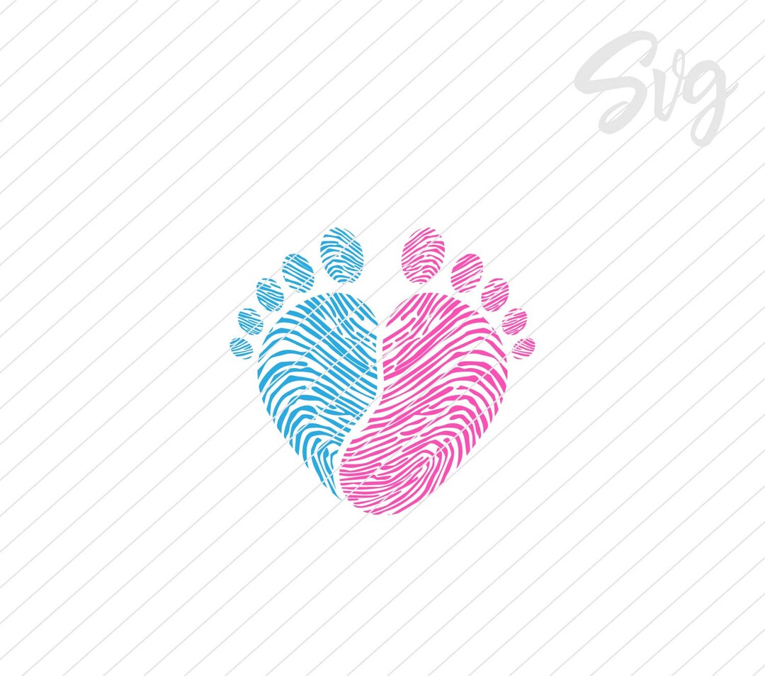 Feet and Heart Svg | Footsteps Svg | Heart Svg | Steps Svg | Babyr Feet ...