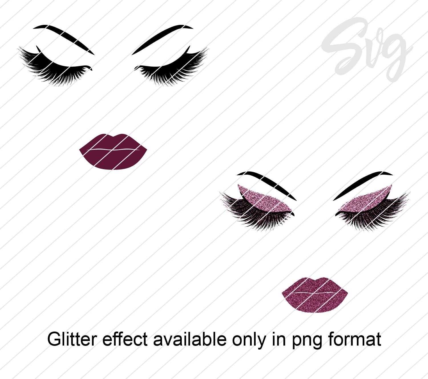 Visage de femme avec le svg de maquillage et le fichier de png Visage ...