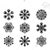 Paw Prints Snowflakes Svg and Png File Paw Print Snowflakes Svg and Png ...